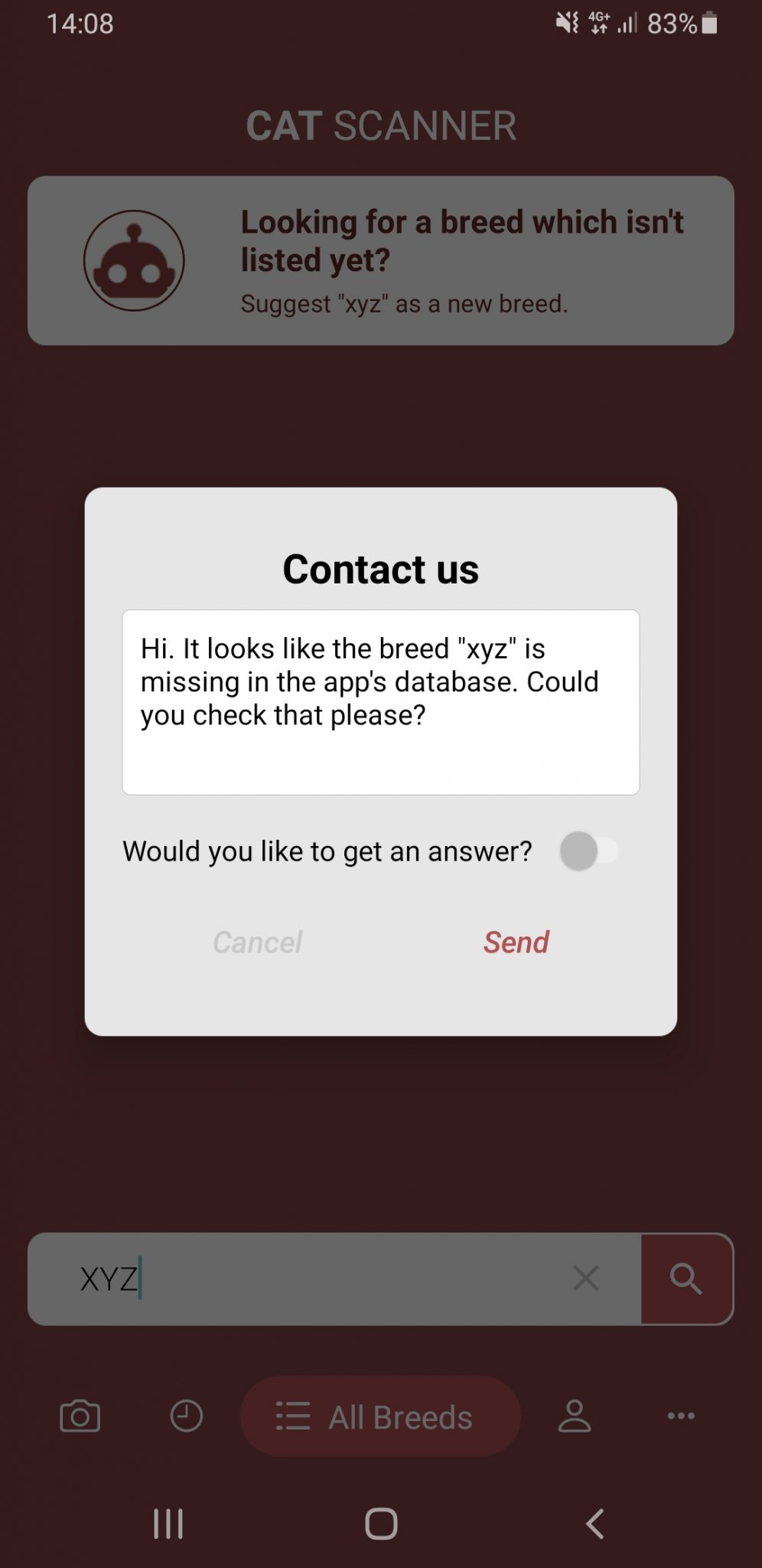 Cat Scanner knows all the cat breeds and even more | Siwalu Software